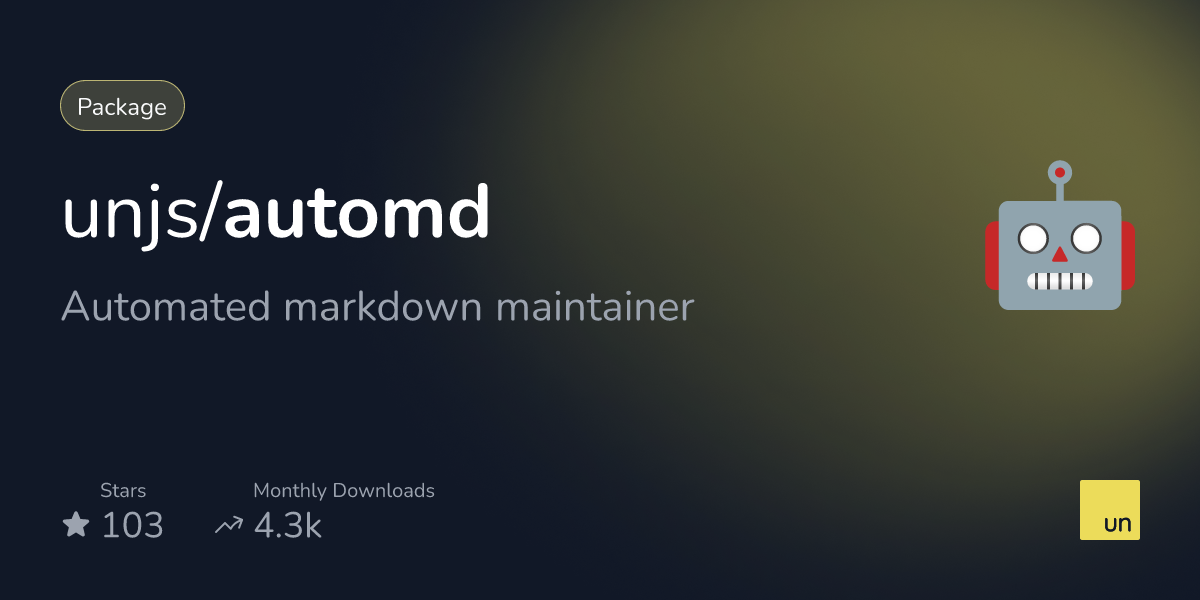 automd · Packages · UnJS