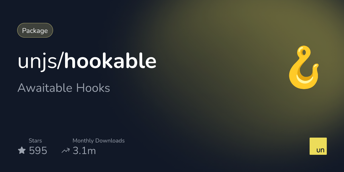 hookable · Packages · UnJS