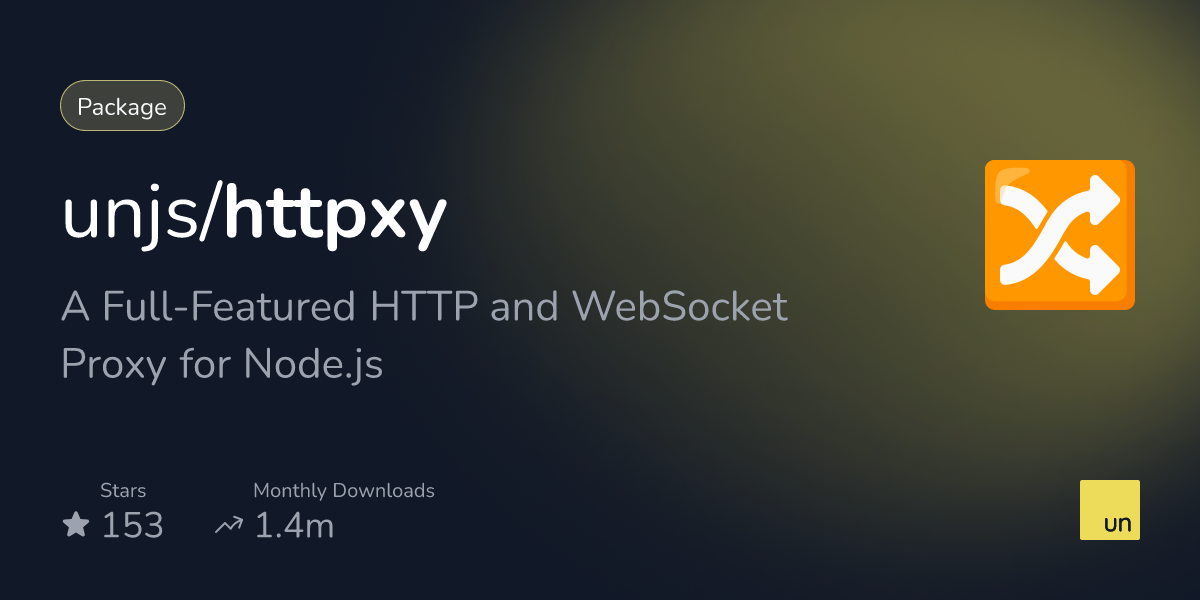 httpxy · Packages · UnJS