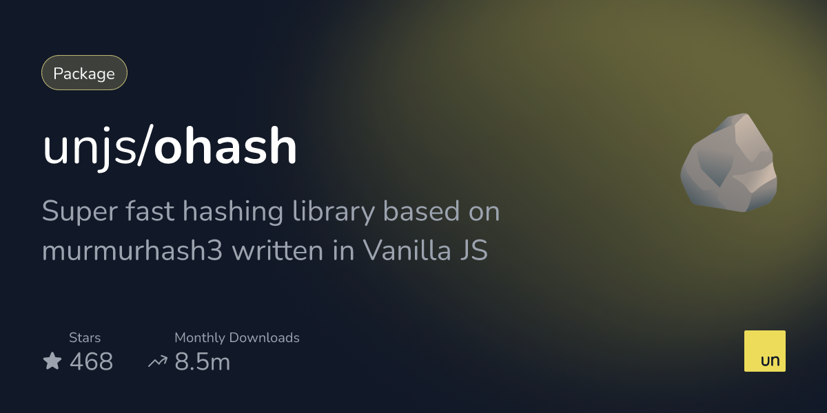 ohash · Packages · UnJS