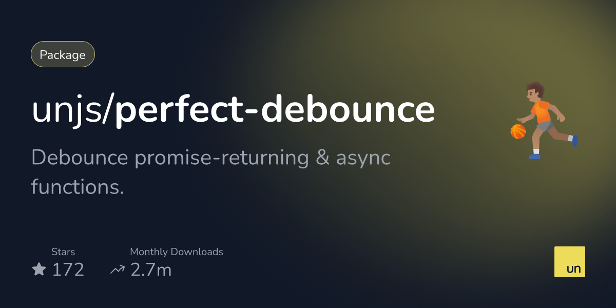 perfect-debounce · Packages · UnJS