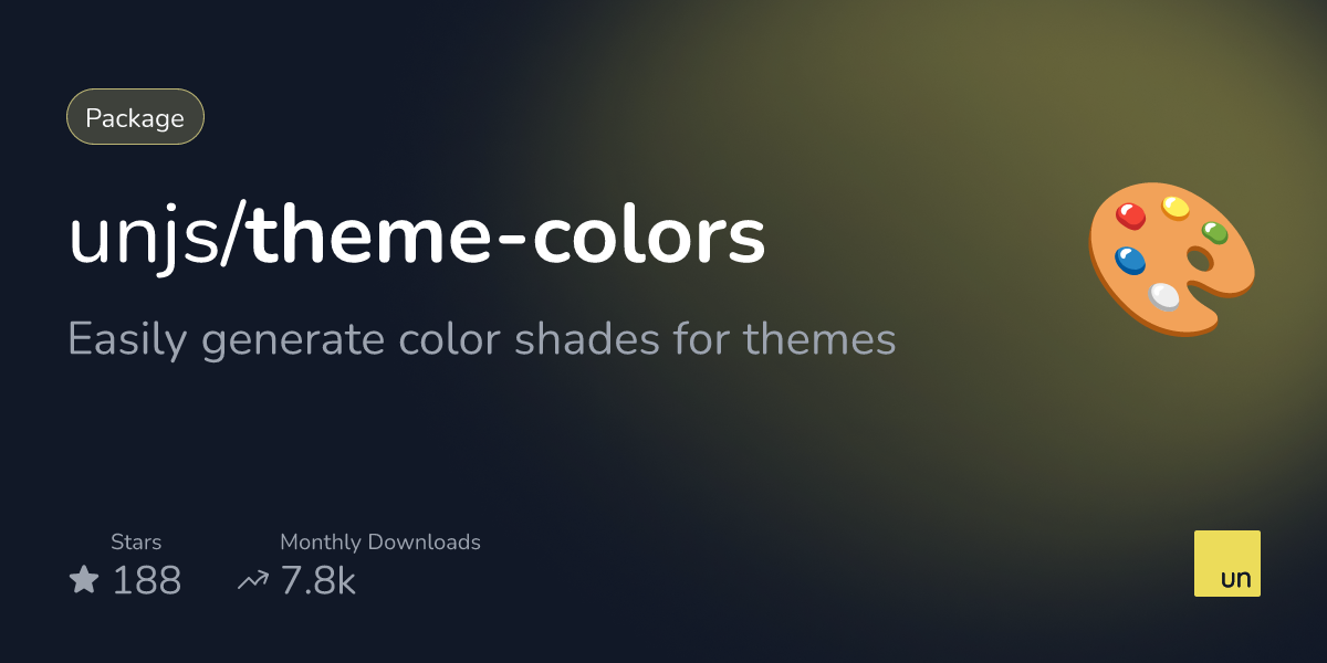 theme-colors · Packages · UnJS
