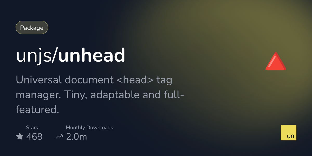 unhead · Packages · UnJS