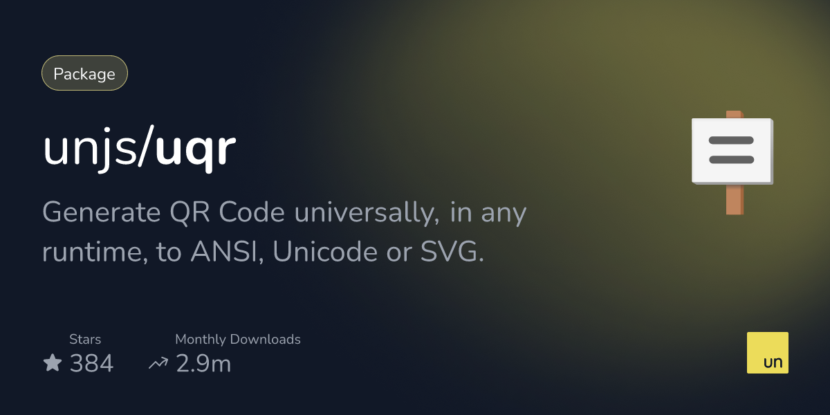 uqr · Packages · UnJS